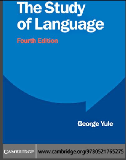The Study of Language by George Yule